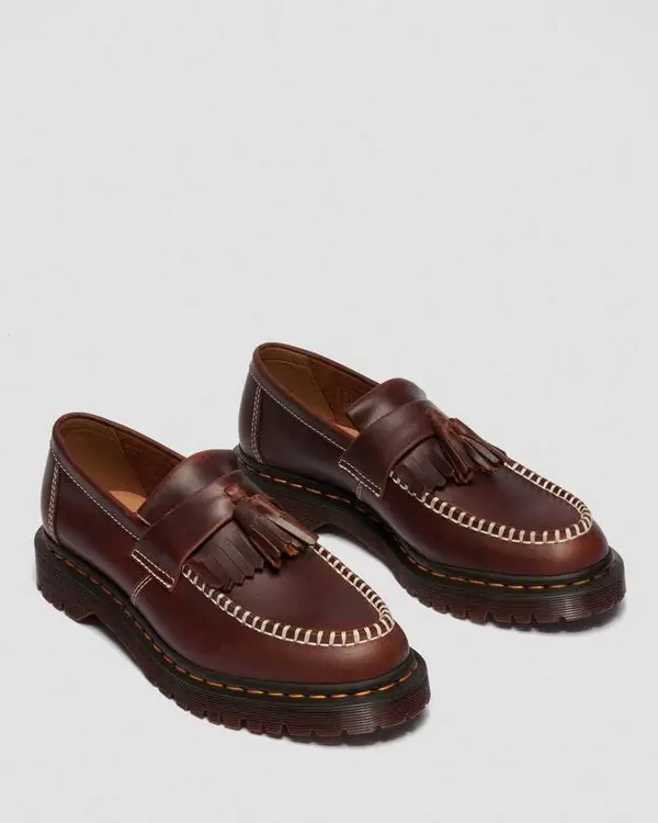 Dr. Martens Adrian Orleans Leather Tassel Loafers - Brown