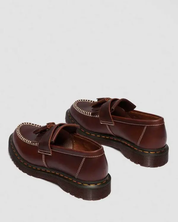 Dr. Martens Adrian Orleans Leather Tassel Loafers - Brown