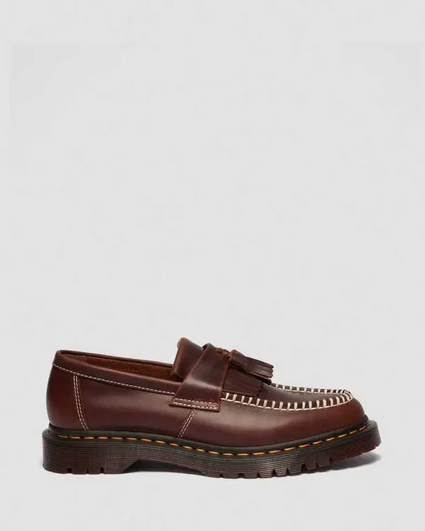 Dr. Martens Adrian Orleans Leather Tassel Loafers - Brown