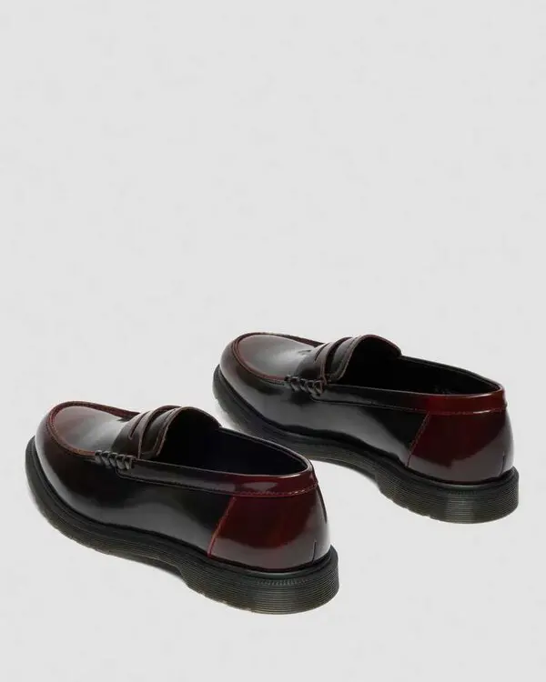 Dr. Martens Mayfare Rub Off Leather Loafers - Red