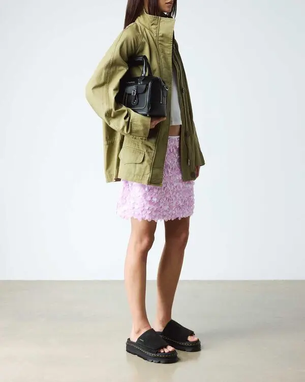 Dr. Martens Zebzag Suede Platform Slides