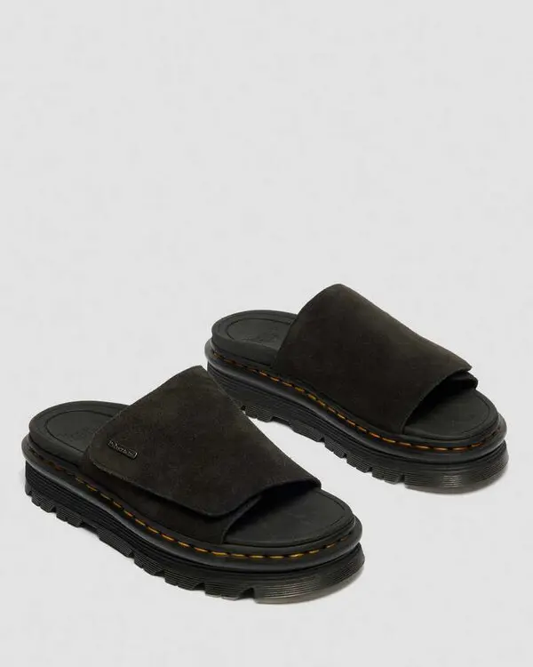 Dr. Martens Zebzag Suede Platform Slides
