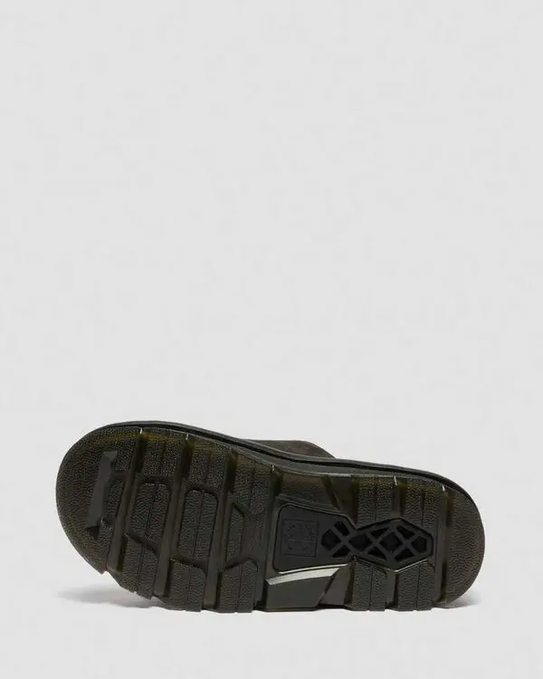 Dr. Martens Zebzag Suede Platform Slides