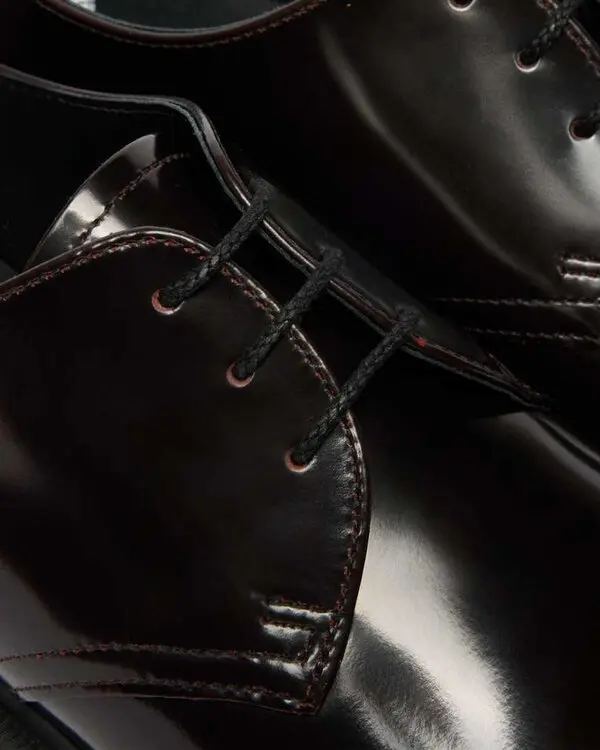 Dr. Martens Mayfare Rub Off Leather Shoes - Red