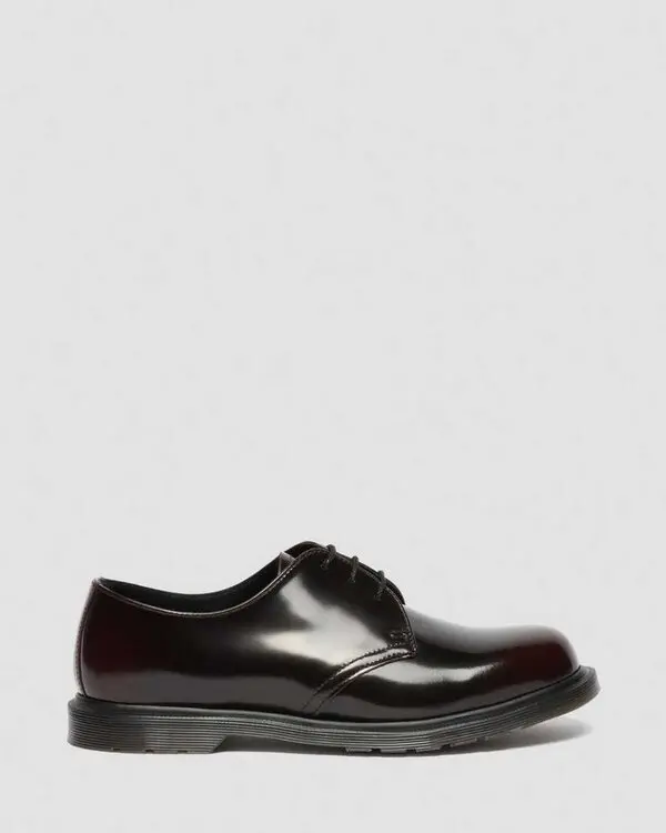 Dr. Martens Mayfare Rub Off Leather Shoes - Red