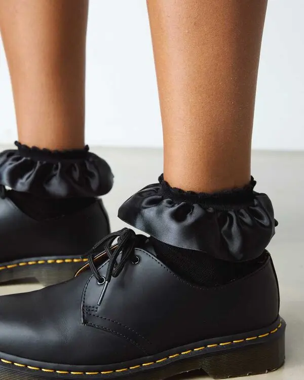 Dr. Martens Frill Organic Cotton Blend Socks - Black