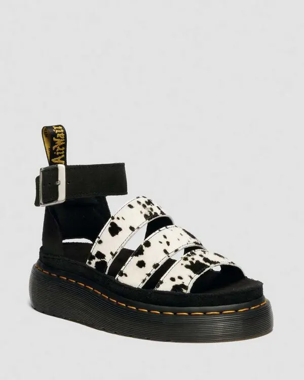 Dr. Martens Clarissa Quad Strappy Sandals - Cream