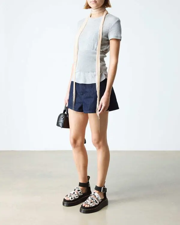 Dr. Martens Clarissa Quad Strappy Sandals - Cream