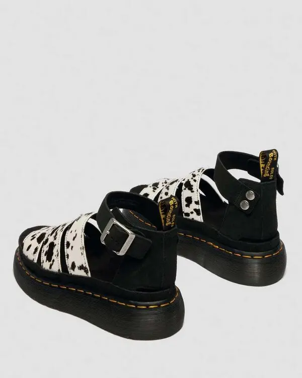 Dr. Martens Clarissa Quad Strappy Sandals - Cream