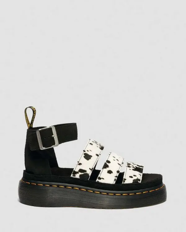 Dr. Martens Clarissa Quad Strappy Sandals - Cream