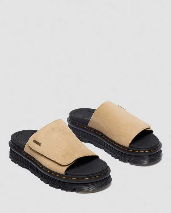 Dr. Martens Zebzag Suede Platform Slides