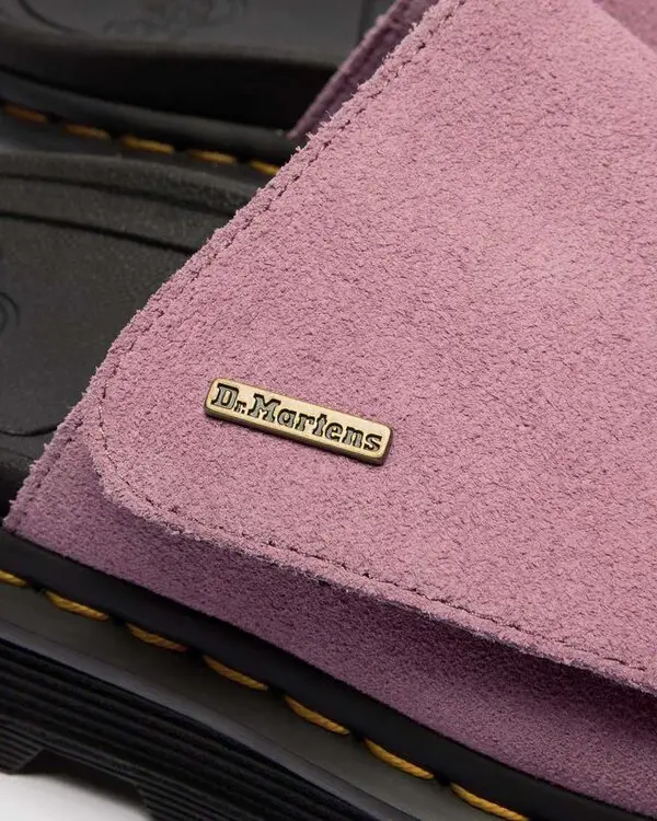 Dr. Martens Zebzag Suede Platform Slides