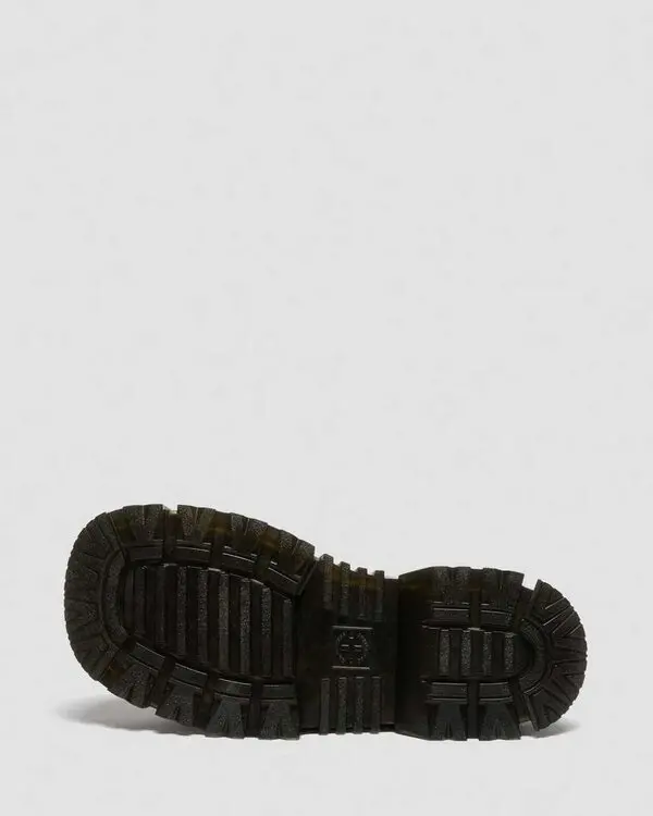 Dr. Martens Mattison Platform Leather Slides - Red