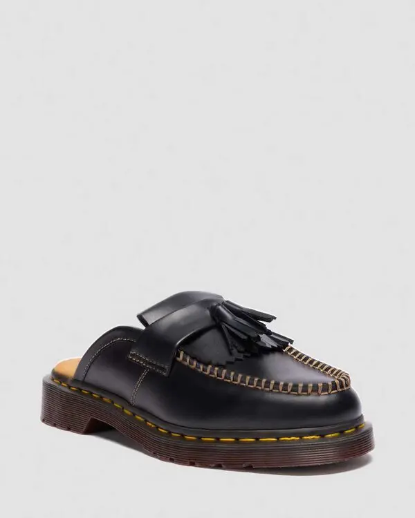 Dr. Martens Adrian Leather Mules - Black