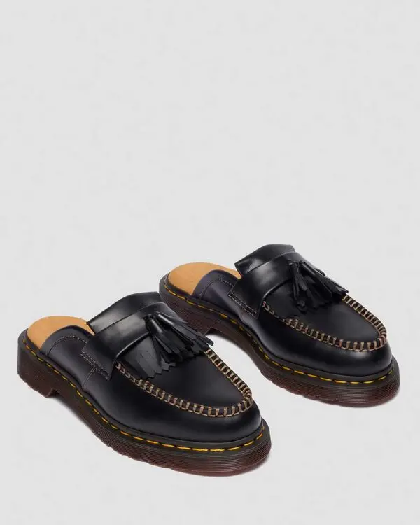 Dr. Martens Adrian Leather Mules - Black