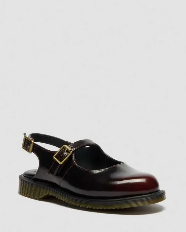 Dr. Martens Madaline Slingback Mary Jane Shoes - Red
