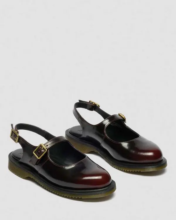 Dr. Martens Madaline Slingback Mary Jane Shoes - Red