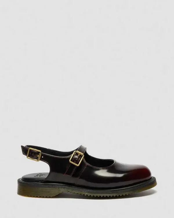 Dr. Martens Madaline Slingback Mary Jane Shoes - Red