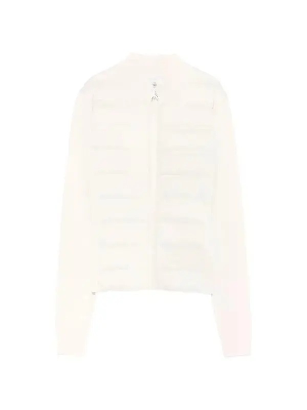 Patrizia Pepe Quilted Zipped Puffer Jacket - Neutrals