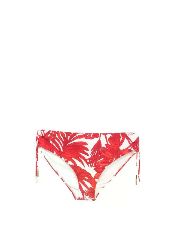 MARYAN MEHLHORN Floral-print Bikini Bottom - Neutrals