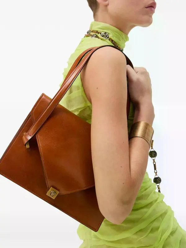 Versace Severine Leather Shoulder Bag