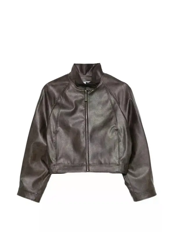 LOW CLASSIC Zipped Cropped Jacket