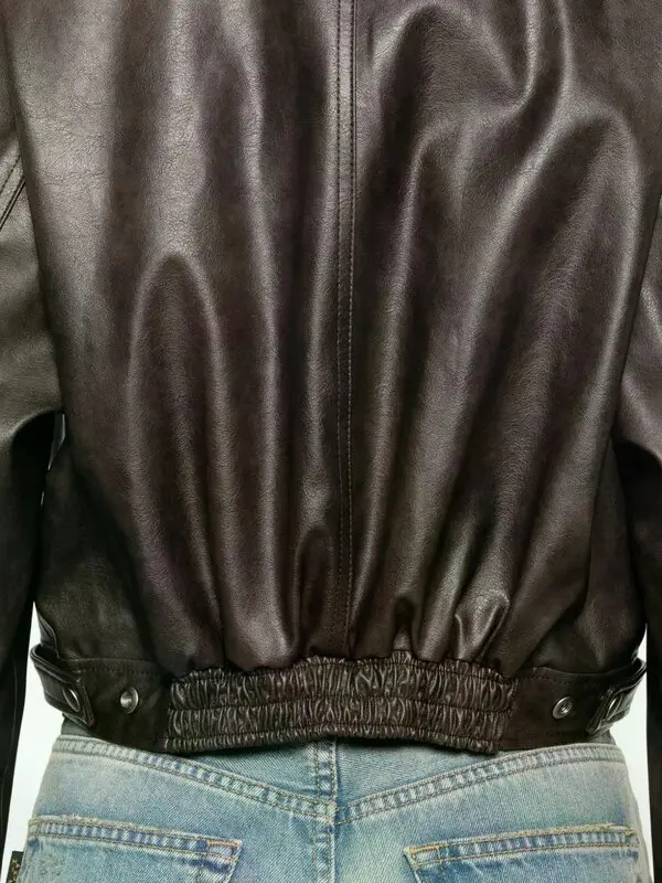 LOW CLASSIC Zipped Cropped Jacket