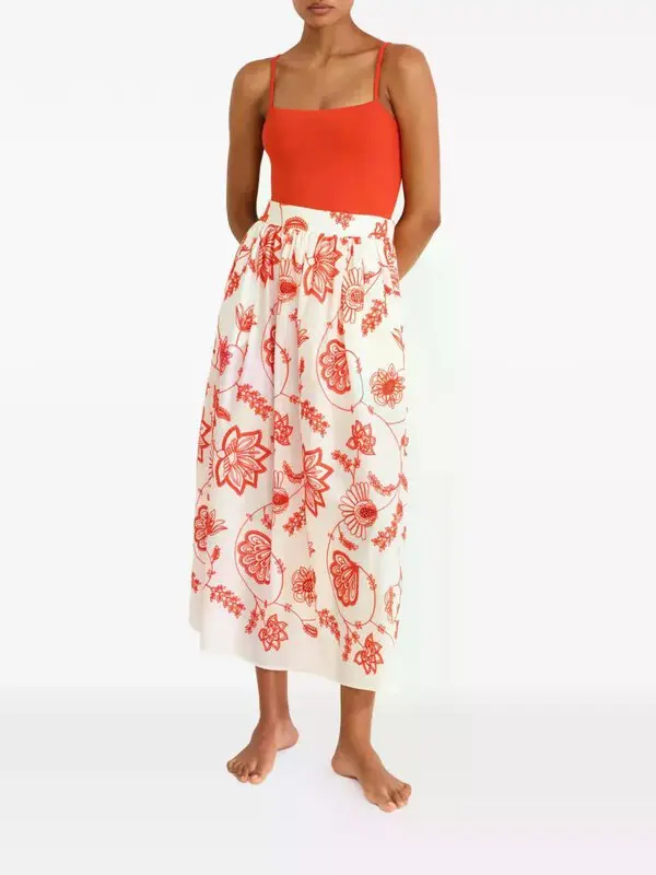 ERES Calie Midi Skirt - Red