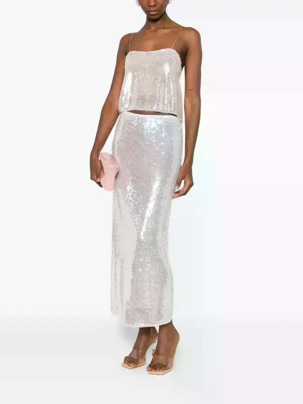FORTE_FORTE Sequin Strap Top