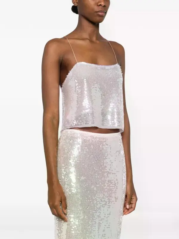 FORTE_FORTE Sequin Strap Top