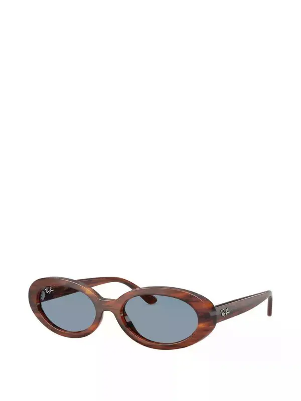 Ray-ban Oval-frame Sunglasses - Brown