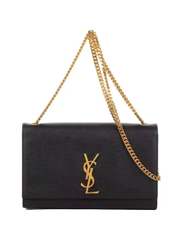 Saint Laurent Kate Chain-strap Leather Shoulder Bag - Black
