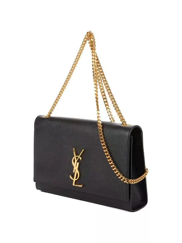 Saint Laurent Kate Chain-strap Leather Shoulder Bag - Black