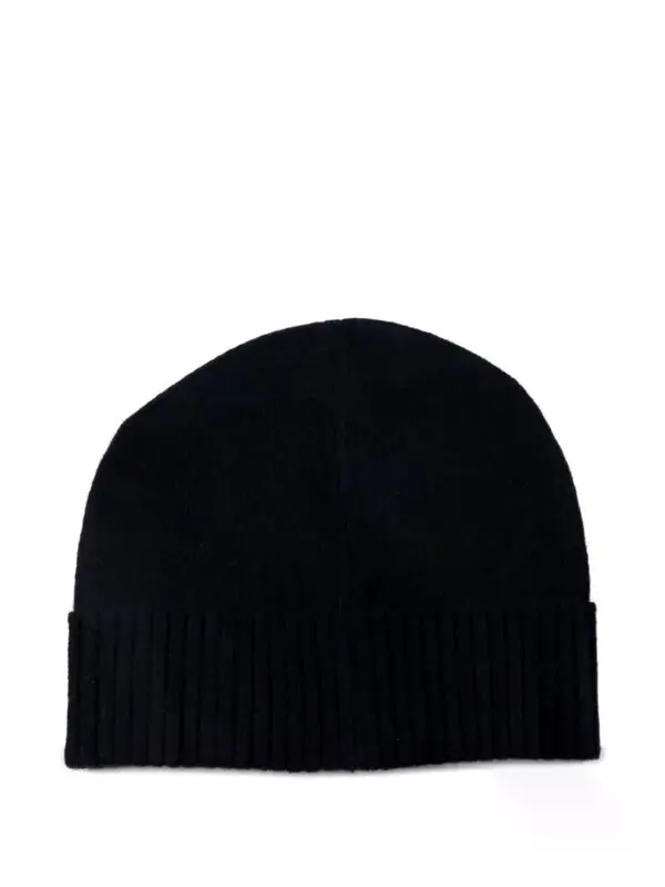 BOSS Logo-patch Beanie - Blue