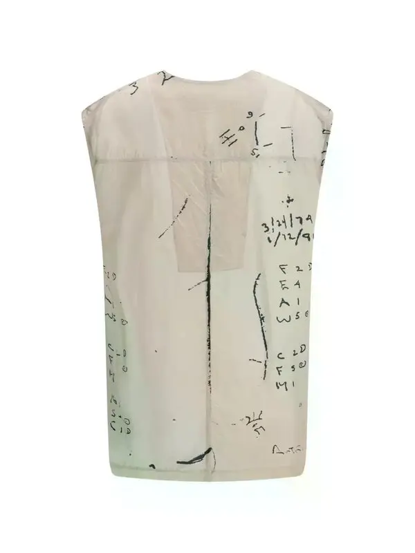 Rick Owens Printed Sleeveless Top