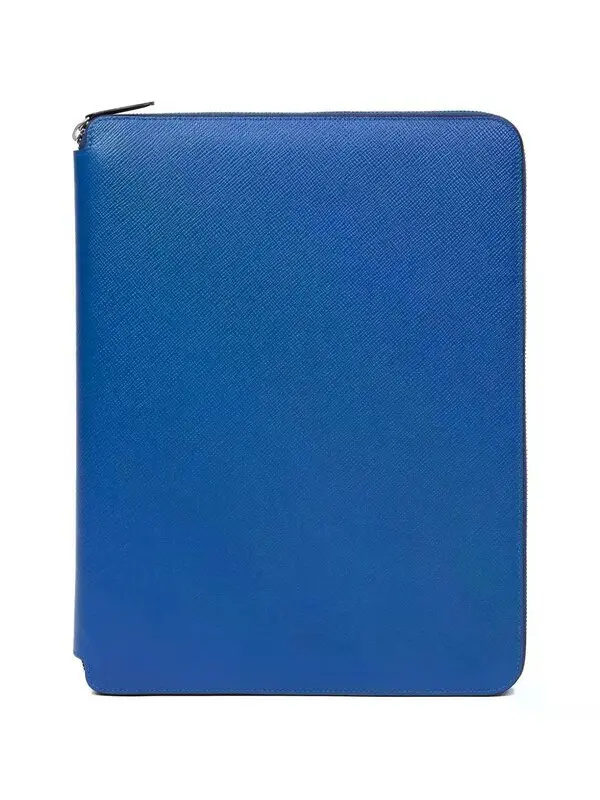 Smythson Panama Writing Folder - Blue