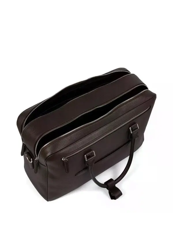 Smythson 48-hour Ludlow Zip Holdall Bag - Brown