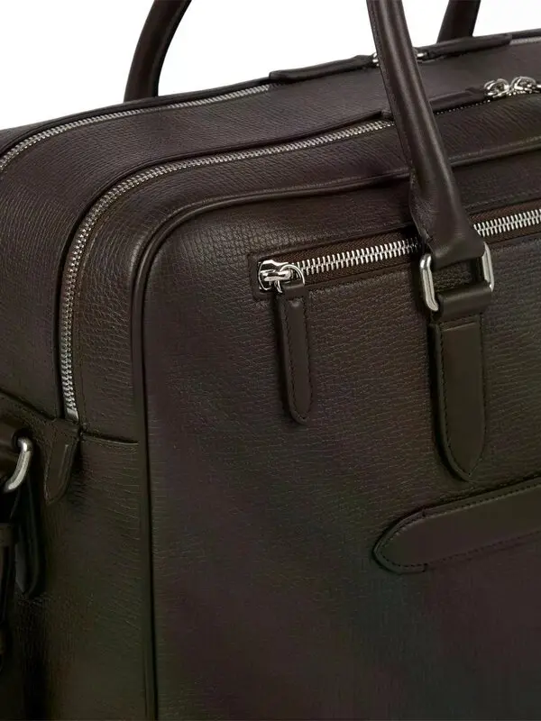 Smythson 48-hour Ludlow Zip Holdall Bag - Brown