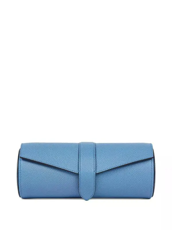 Smythson Panama Jewellery Roll - Blue