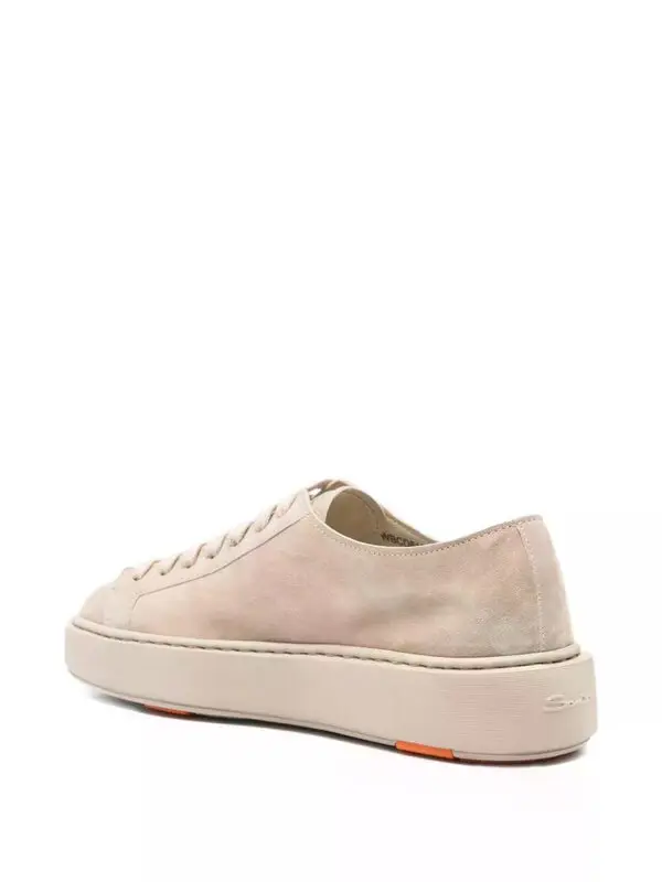 Santoni Lace-up Suede Sneakers