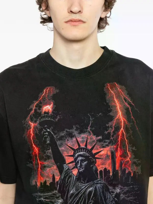 MELT Statue Graphic T-shirt - Black