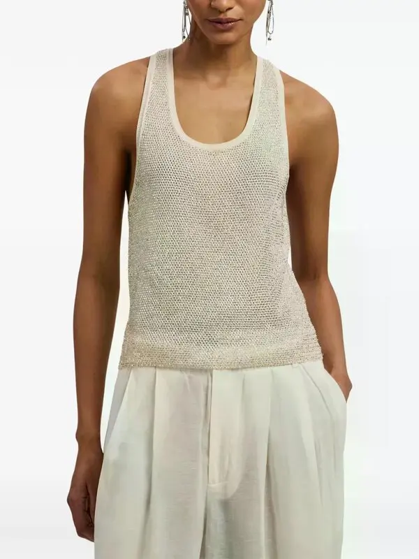 Ralph Lauren Knit Shell Top - Neutrals