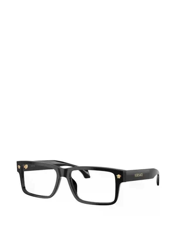 Versace Square Frame Eyeglasses - Black