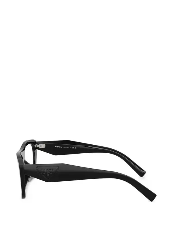 Prada Logo Detail Rectangle Eyeglasses