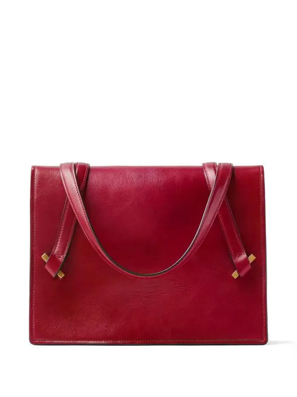 Versace Severine Leather Shoulder Bag - Red