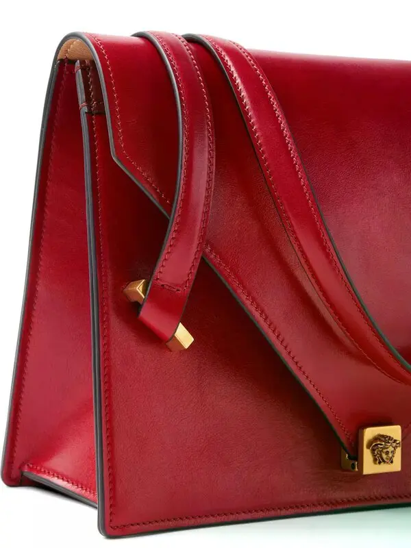 Versace Severine Leather Shoulder Bag - Red