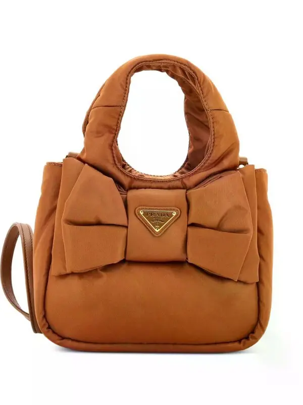 Prada Padded Bow Re-nylon Mini Tote