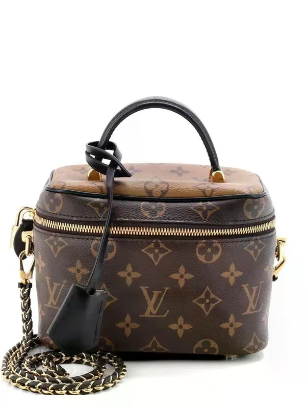 LOUIS VUITTON Vanity Handbag Reverse Monogram Canvas Pm Satchel