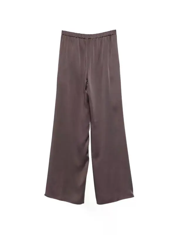 Antonelli Firenze Elasticated-waistband Palazzo Pants - Purple