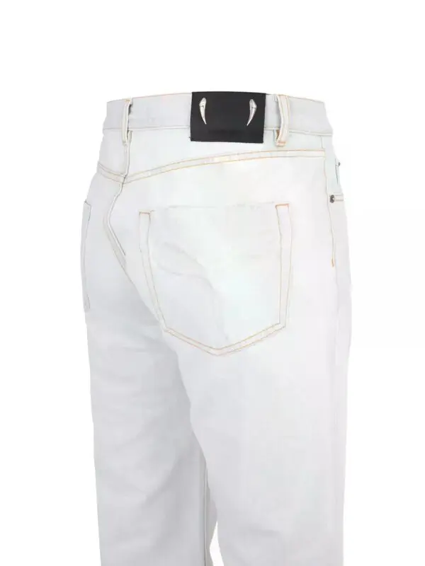 Roberto Cavalli Distressed Regular Fit Jeans